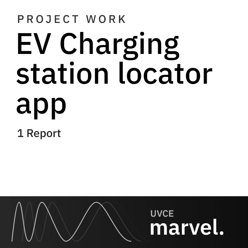 EV Charging station locator app | UVCE MARVEL